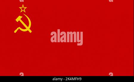 Soviet Flag grange. red flag of USSR. flag of non-existent state. retro ...