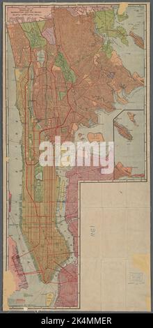 Williams map of boroughs of Manhattan and Bronx 1911. Cartographic ...