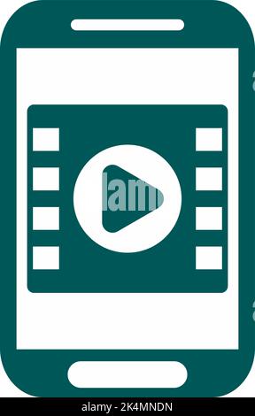 Smartphone with video player Stock Vector Image & Art - Alamy