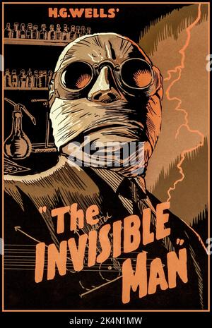 THE INVISIBLE MAN Vintage 1930's Film Movie Poster The Invisible Man ...