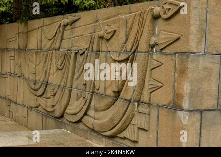 The Piskarevsky Memorial Cemetery is a mournful monument to the victims ...