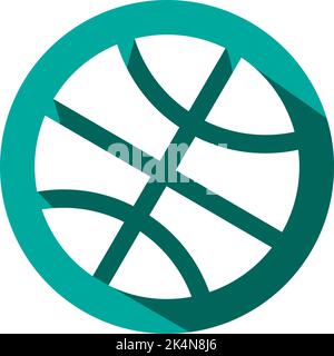 Basketball ball vector icon isolated. Basket ball illustration logo ...