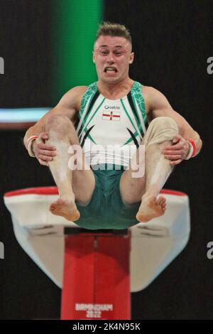 Ewan McAteer of Northern Ireland in the Men's Vault - Final at the 2022 ...