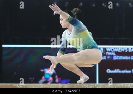 Georgia GODWIN of Australia wins silver in the Women's Balance Beam ...