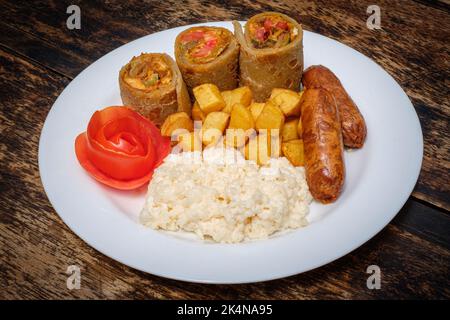 Ugandan Rolex, commonly referred to as Rolex, is a popular food item in ...