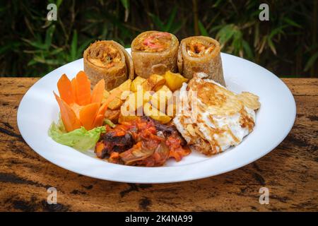 Ugandan Rolex, commonly referred to as Rolex, is a popular food item in ...