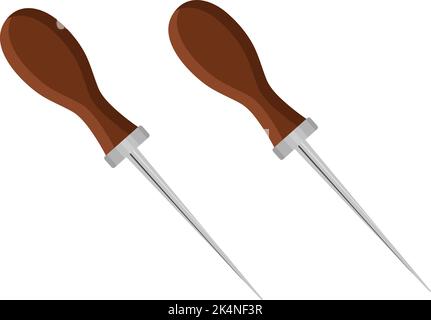 Ice pick icon cartoon vector. Extreme activity. Sport adventure Stock ...