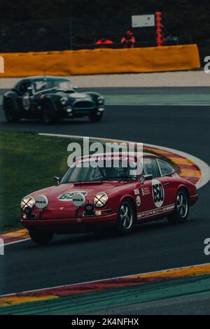 vintage red Porsche 911 901 Number 57 classic car 1963 on display ...