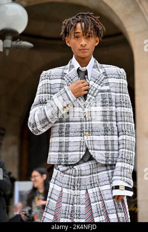 Jaden Smith attends the Thom Browne ready-to-wear Spring/Summer 2023 ...