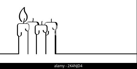 first, second or fourth advent day. Candle day on 11 december. Light ...