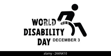 Slogan World Disability Day. 3 december. International day of persons ...