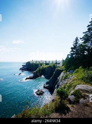 View of the Cutler Coast, Maine Stock Photo - Alamy