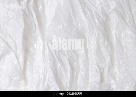 Aesthetic plastic texture, crumpled white plastic, special effect ...