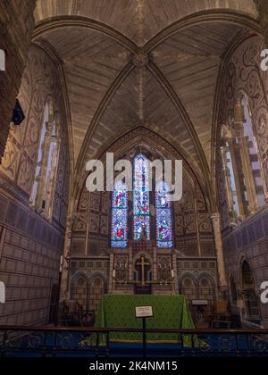 Sanctuary and altar in the church of St Mary (built, probably, on the ...