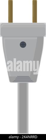 Electric plug vector icon isolated on white background. Energy adapter ...