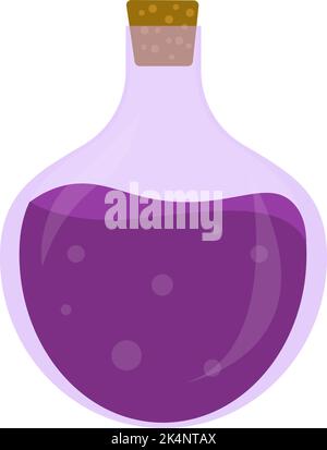 Isolated death potion on a bottle magic icon Vector Stock Vector Image ...
