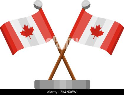 Canada flag, vector illustration on a white background Stock Vector ...