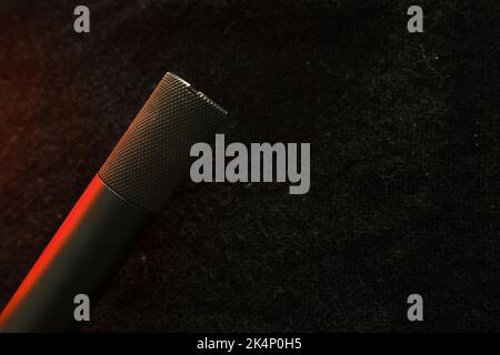 Muzzle of shotguns. Shotgun - macro shooting. Muzzle end of the barrel ...