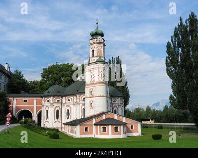 Volders, Austria - July 29,2018: Image of Karl's church near the ...