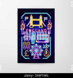 United Kingdom Neon Flyer Stock Vector Image & Art - Alamy