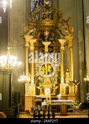 Toruń, Poland - August 6, 2018: Cathedral in the Gothic style Stock ...