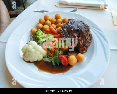Krynica Zdroj - Poland - August 2, 2018: Typical Polish dishes for a ...