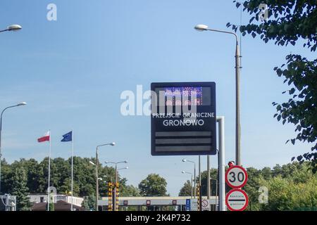 Gronowo, Poland - August 9, 2018: border area with Soviet Union Stock ...