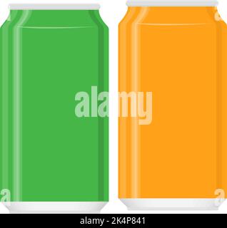 Orange soda, illustration, vector on a white background Stock Vector ...