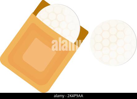 pad cotton pads cartoon vector illustration Stock Vector Image & Art ...