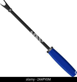 Hand weeder, illustration, vector on a white background Stock Vector ...