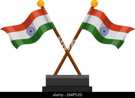 Vector illustration of a two Indian flag Stock Vector Image & Art - Alamy