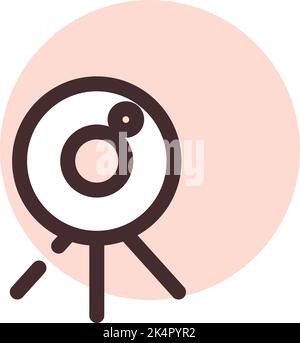 Broadcast web camera, illustration, vector on a white background Stock ...