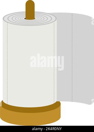 Paper towels. Kitchen towel roll, white wipes cylinder on stand and ...