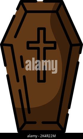 coffin icon. isolated on background. Vector illustration. Eps 10 Stock ...