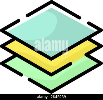 Layers Simple vector icon. Illustration symbol design template for web ...