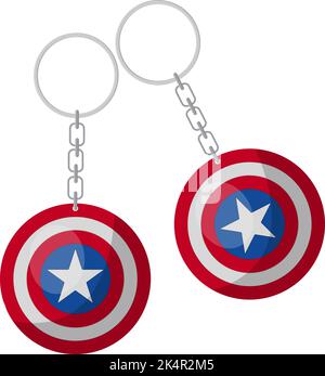 Superhero vector icon isolated on blue background. Superman logo ...