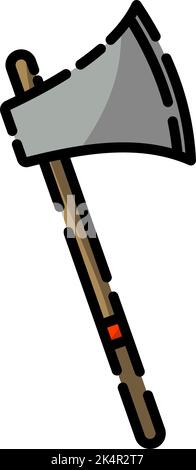 Farm axe icon. Outline farm axe vector icon for web design isolated on ...