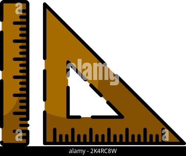 Plastic ruler on white background illustration. Centimeter, school ...