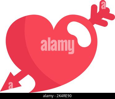 Heart with wings icon. Valentines day symbol. Vector illustration ...