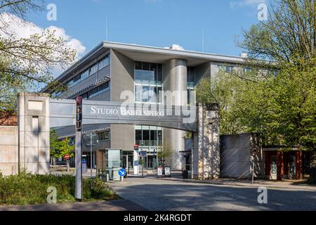 The entrance to the Babelsberg Film Studio in Potsdam Babelsberg ...