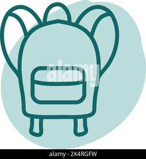Backpack Simple vector icon Stock Vector Image & Art - Alamy