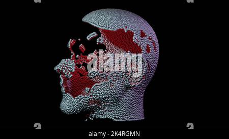 Programmable matter forming into a human head. Programmable matter ...