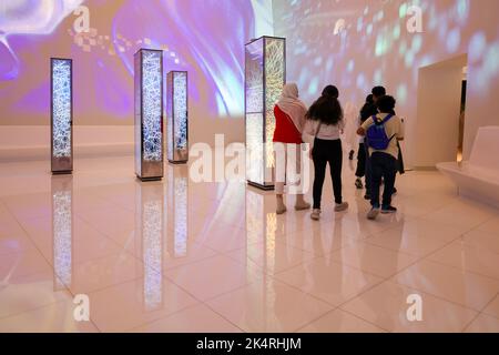 Dubai, UAE - November 30, 2021: Exhibition EXPO 2020. Unusual ...