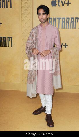 Los Angeles, CA, Oct 3, Shubham Saraf and Rachel Kamath attend Apple Shantaram premiere ...