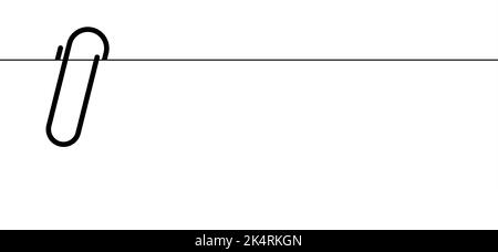 Paper clips on transparent background. Cartoon drawing office note ...