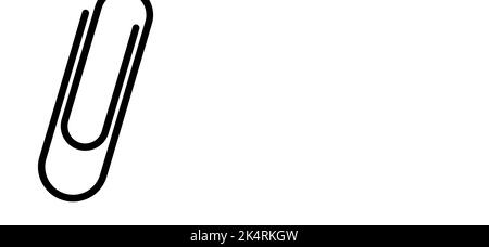 Paper clips on transparent background. Cartoon drawing office note ...