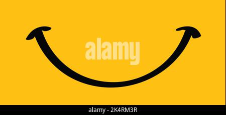 Happy world smile day, big smiling. Fun comic thoughts emotion. Vector ...