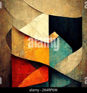 Abstract contemporary minimalism cubism art abstractionism style ...