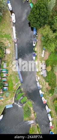 Aerial view of Papermill Lock Stock Photo - Alamy