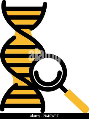 Biology isolated cartoon vector illustration. Young researcher looking ...